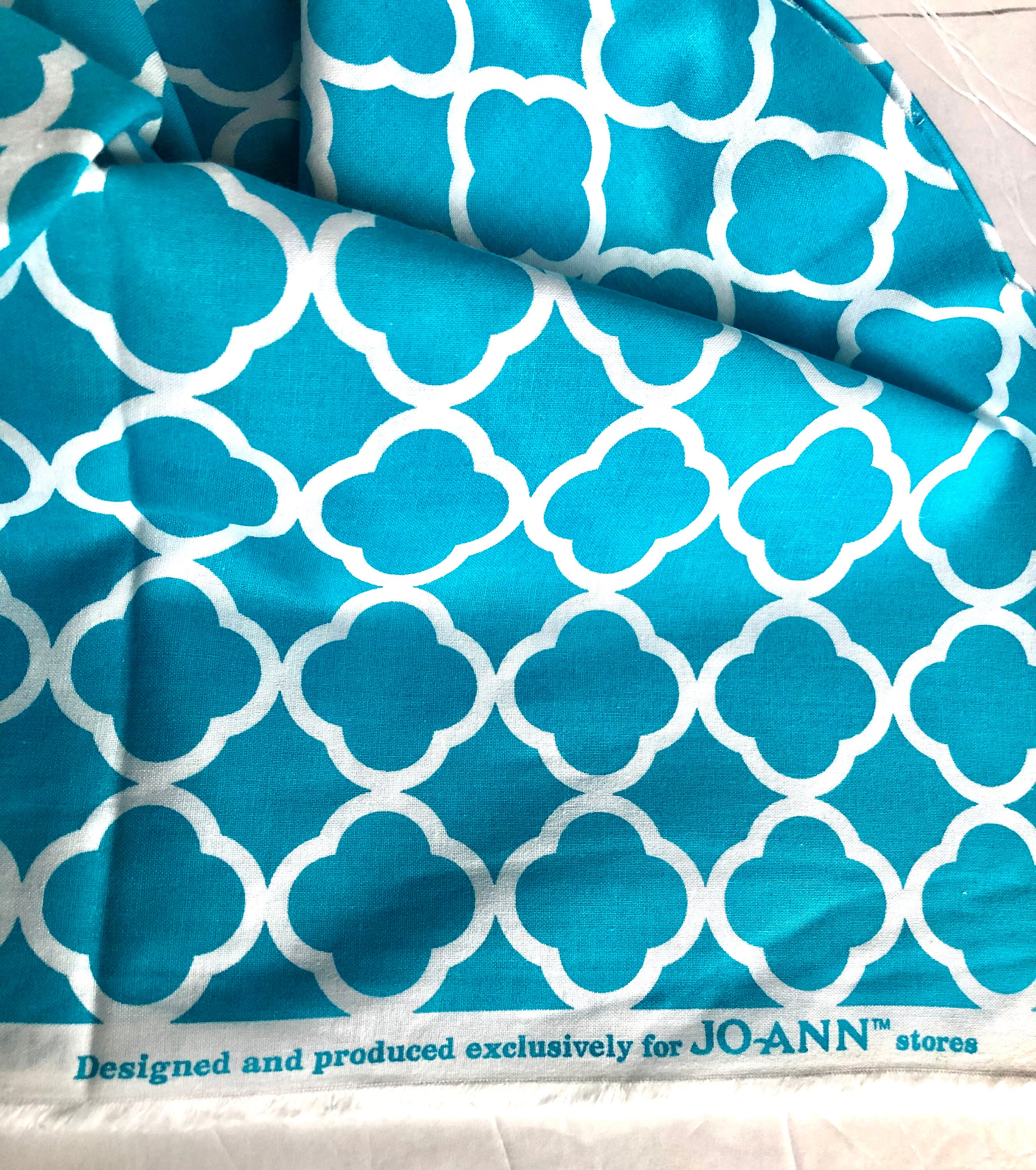 Aqua Print Cotton Fabric for Projects - Etsy UK
