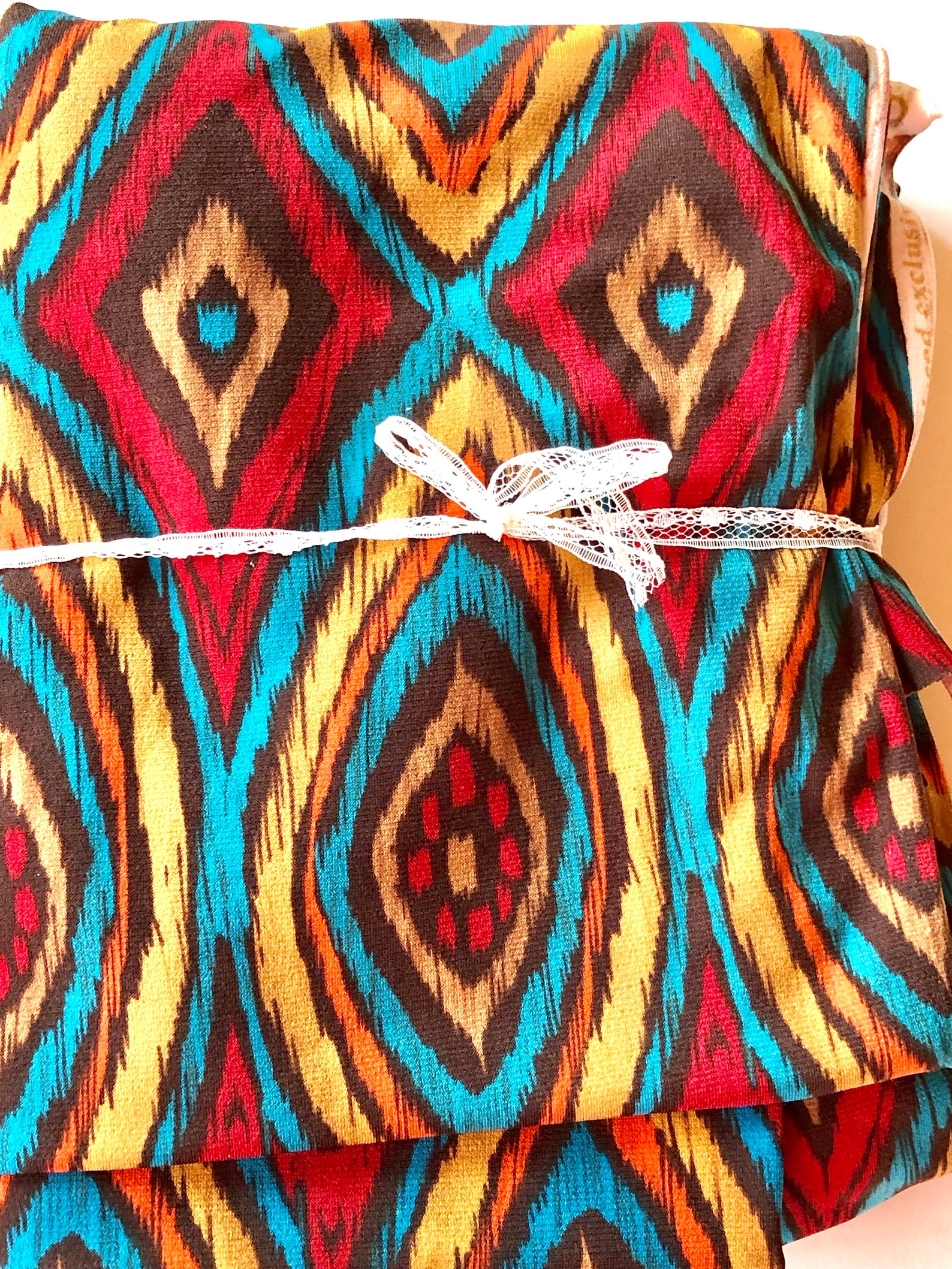 Multi colored Fabric for Projects | Etsy