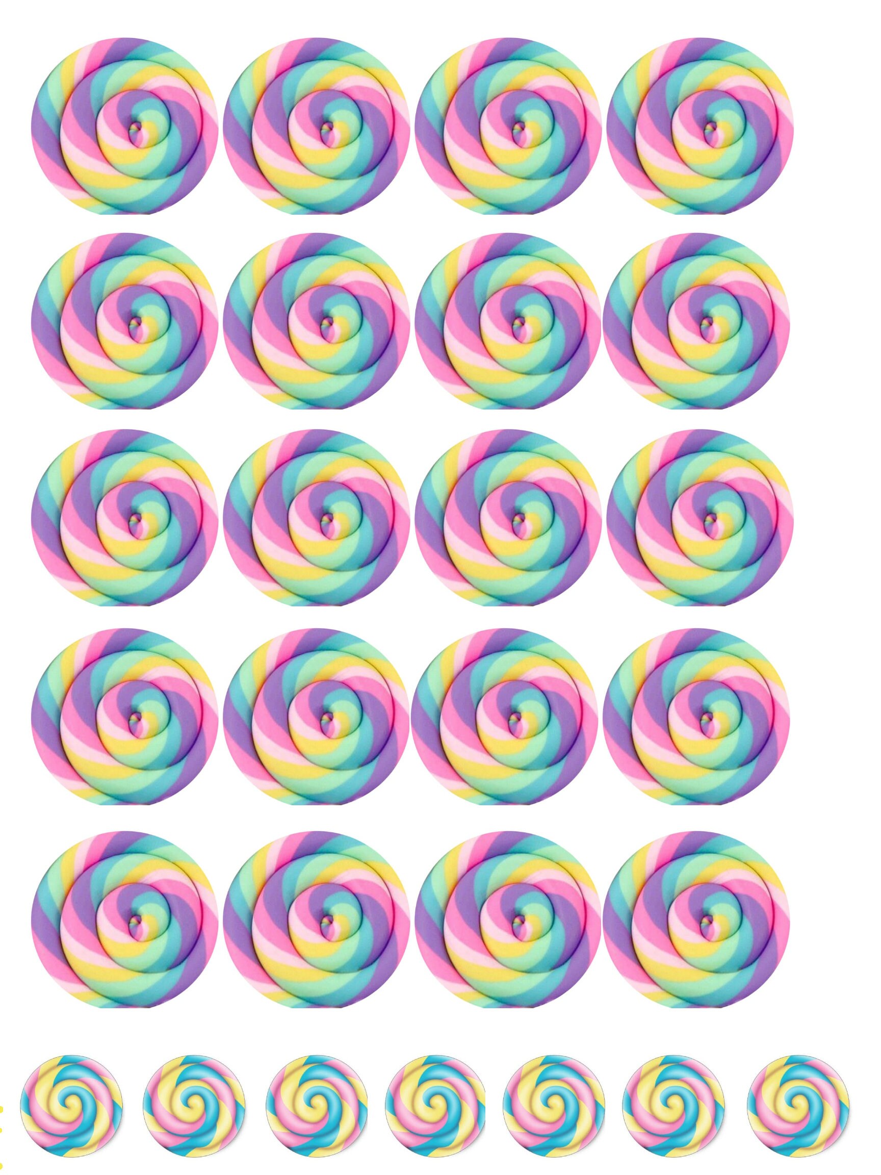 Printable Swirl Candy - Etsy