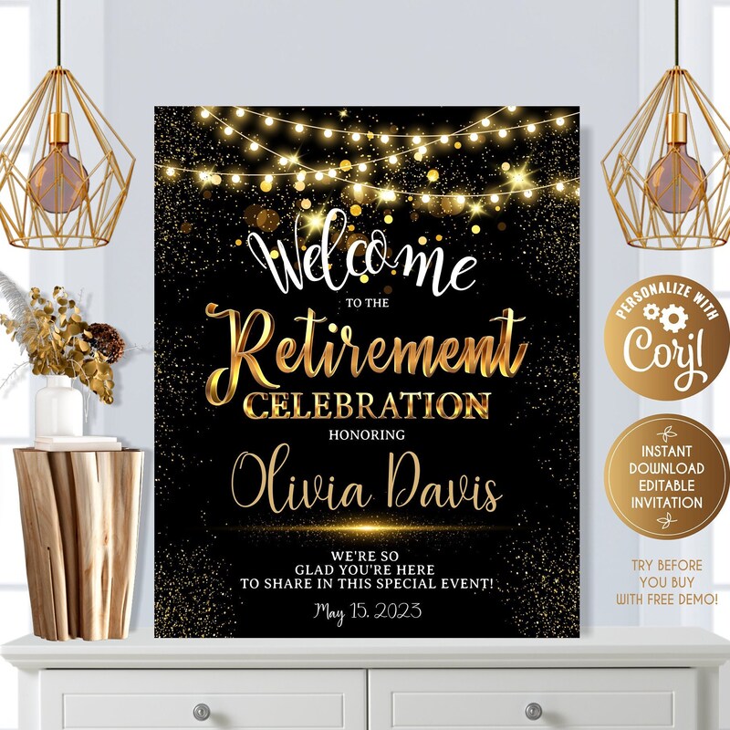 Retirement Signs - Etsy