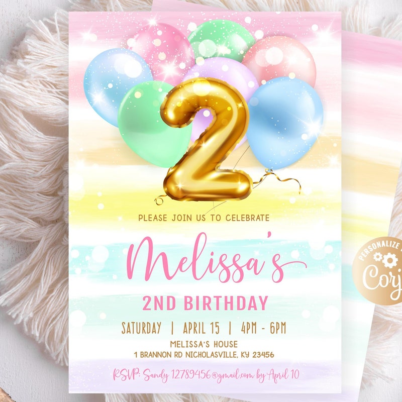 Girl 2nd Birthday - Etsy
