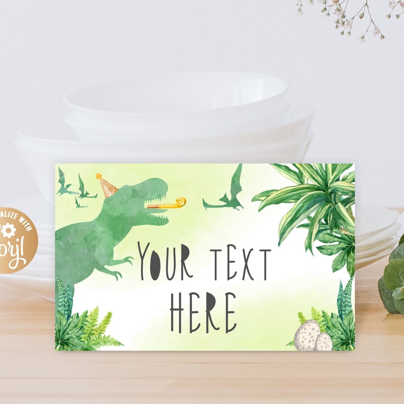 Dinosaur Labels - Etsy