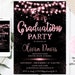 Graduation Party Invitation Pink, Graduation & Birthday Invitation ...