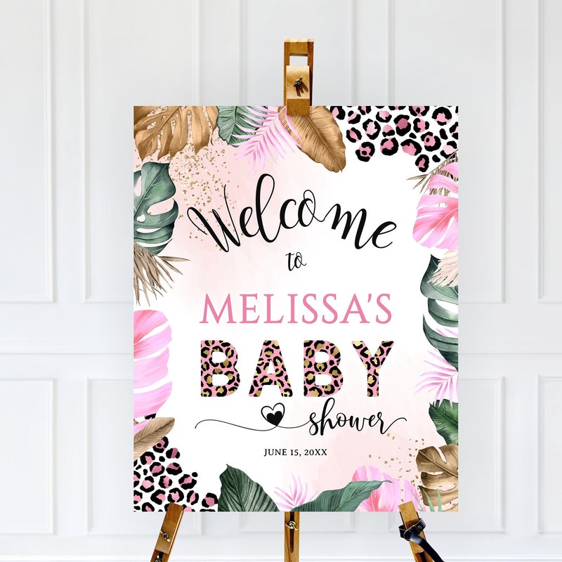 Welcome Leopard Sign - Etsy