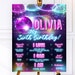 Editable Dance Milestone Birthday Poster Sign, Disco Birthday Poster ...
