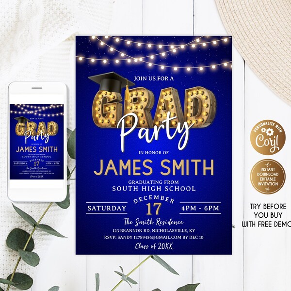 Blue Graduation - Etsy