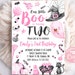 Editable Our Little Boo Birthday Party Invitation, Halloween 2nd ...