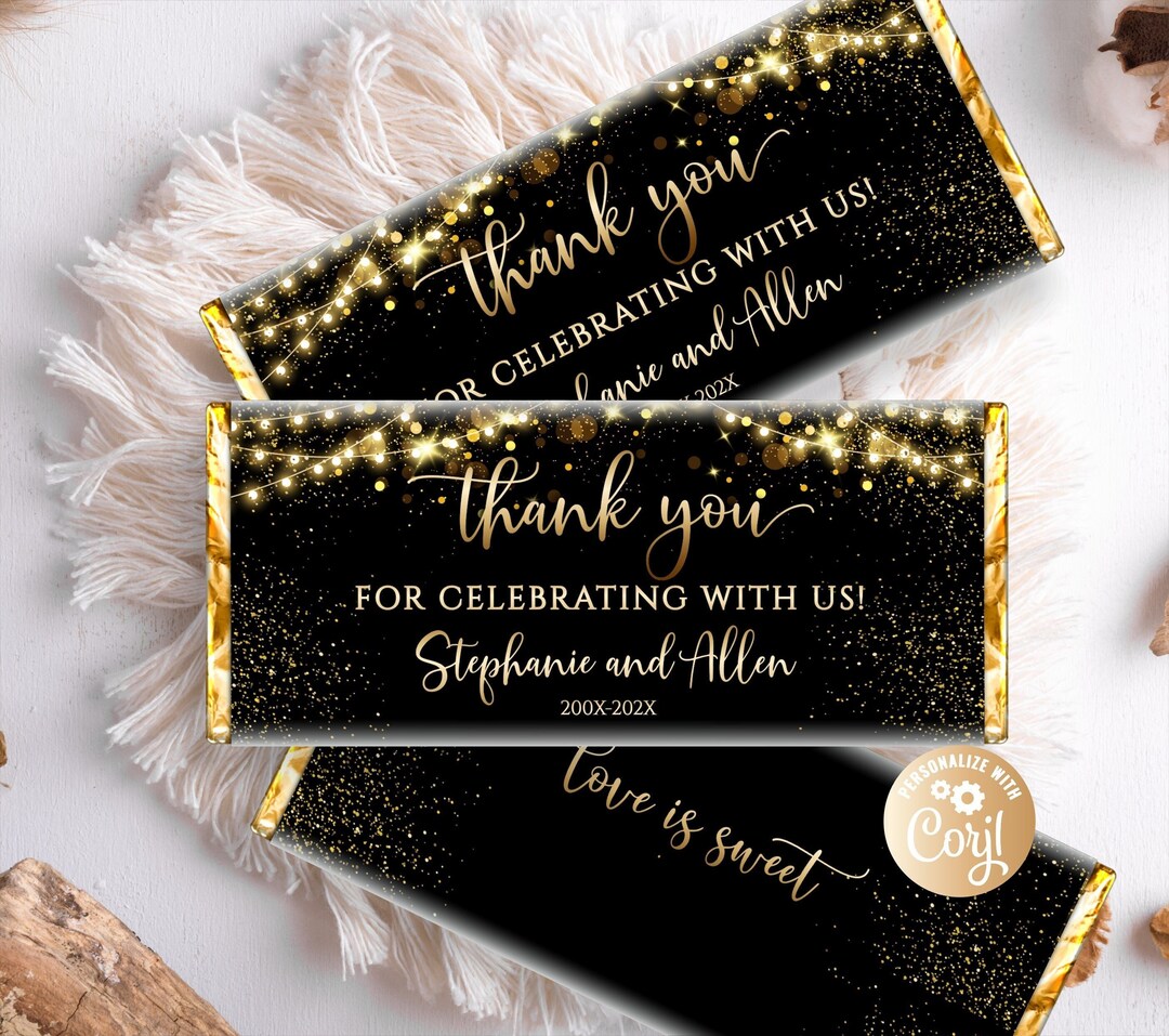 Editable 30th Wedding Anniversary Chocolate Wrapper, Birthday Chocolate ...