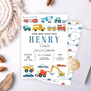 Transportation Birthday Party - Etsy