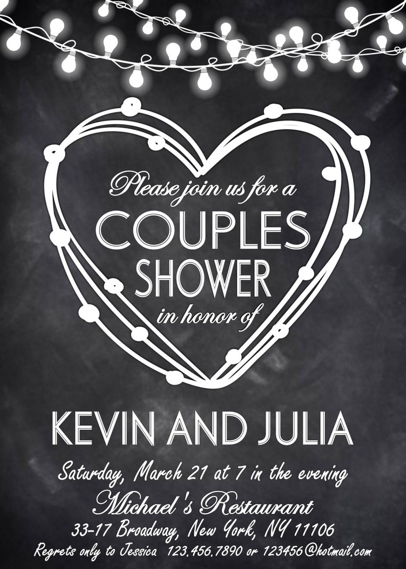 COUPLES SHOWER Invitation Printable Couples Shower - Etsy