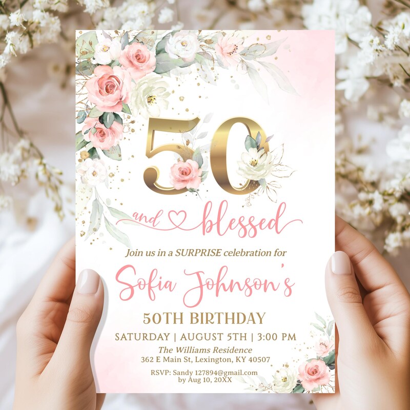 50 and Blessed - Etsy