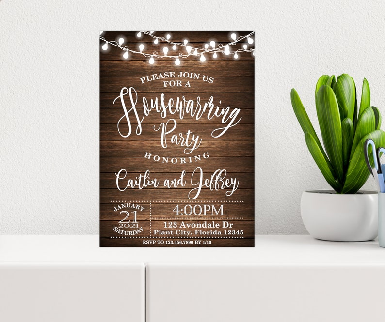 Housewarming Party Invitation Rustic Housewarming Invitation - Etsy