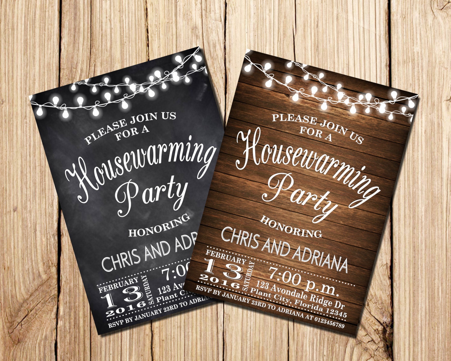 Housewarming Party Invitation Rustic Housewarming Invitation | Etsy