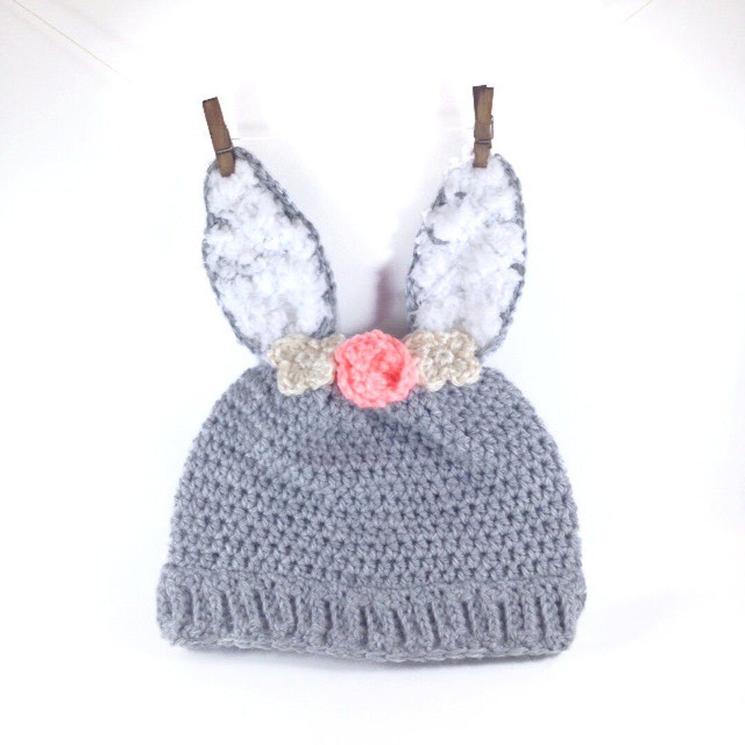 Crochet Bunny Hat Pattern - Bunny Hat Pattern - Baby Girl Patterns ...