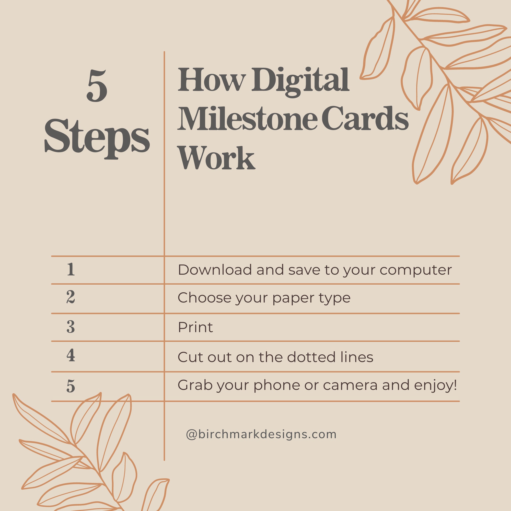 Poppy Baby Milestone Cards DIY Printable Monthly Milestone - Etsy