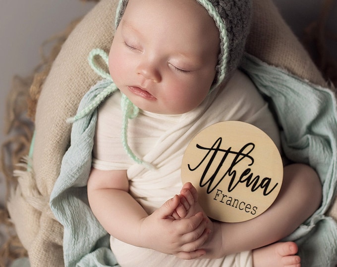 Baby Birth Announcement Name Sign, Newborn Photo Sessions, Nursery Name ...