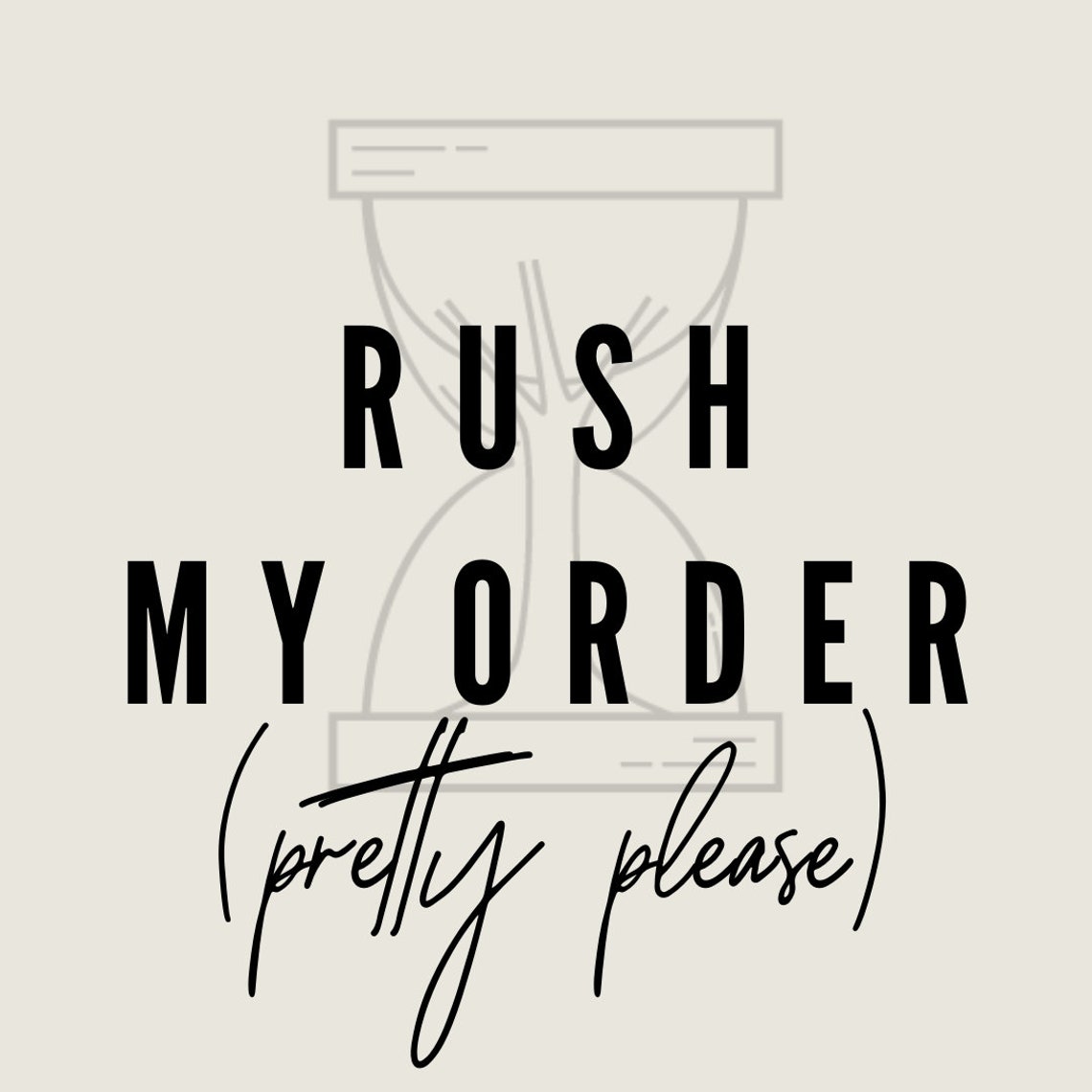 Rush My Order - Etsy
