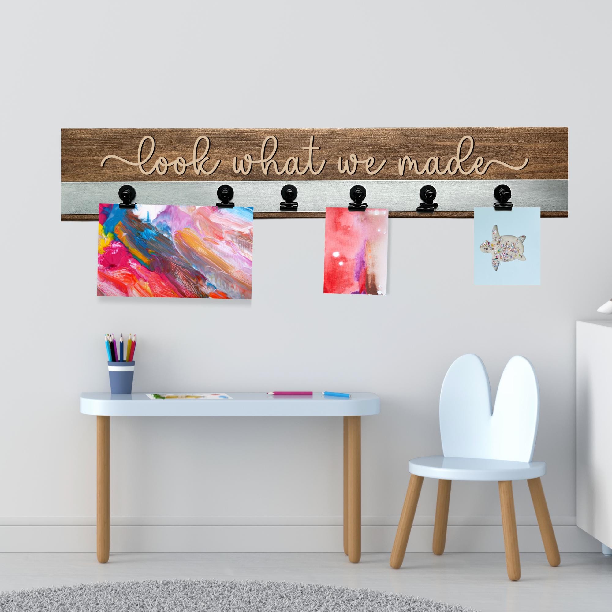 Look What I Made Kids Artwork Display, Personalized Child Magnet Art ...