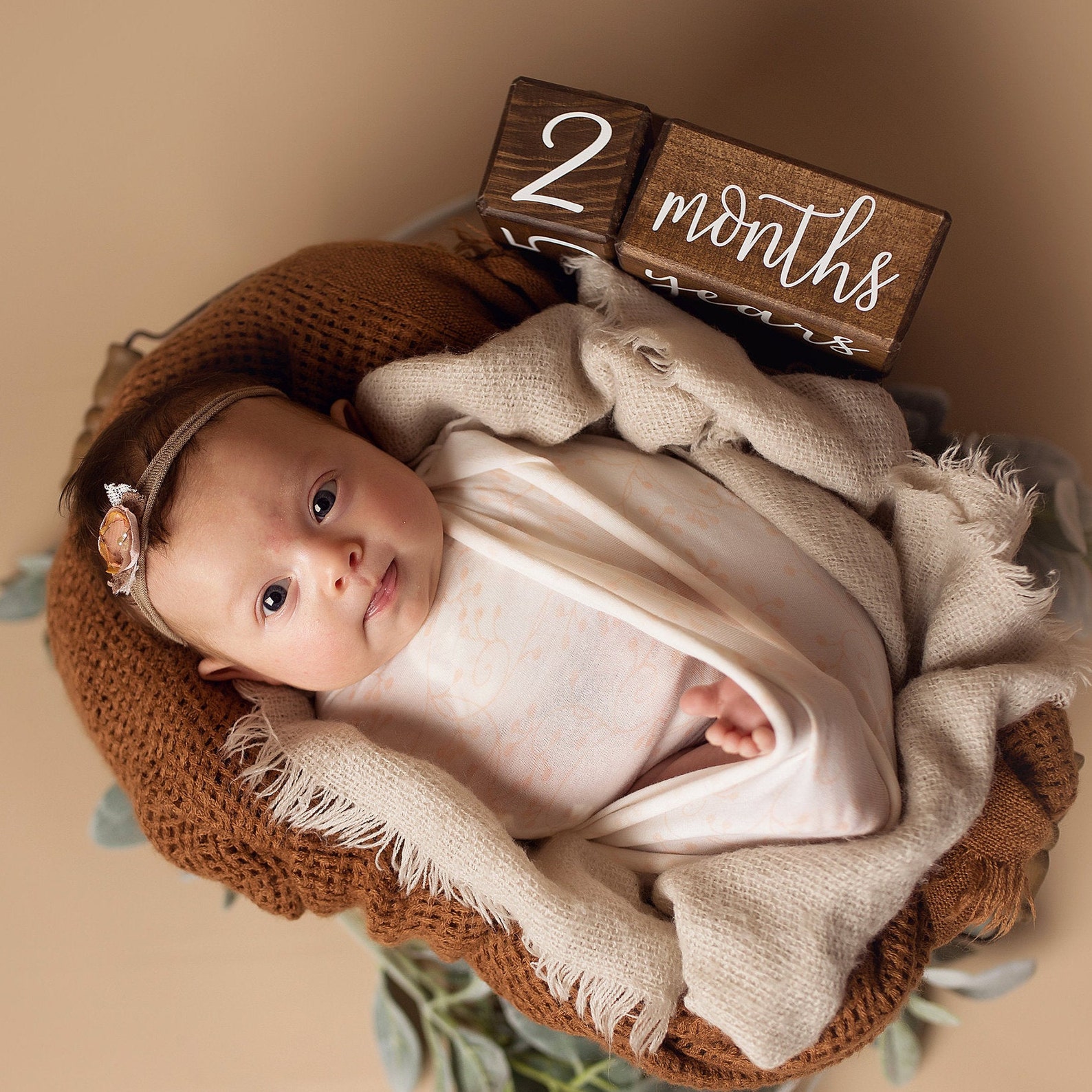 Custom Baby Milestone Blocks Age Blocks Baby Month Blocks | Etsy