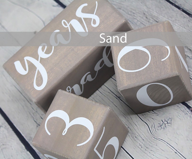 Baby Age Blocks Milestone Month Blocks Baby Shower Gift | Etsy