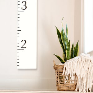 Modern Growth Chart Ruler 3D, Wooden Measuring Stick for Kids, Giant ...
