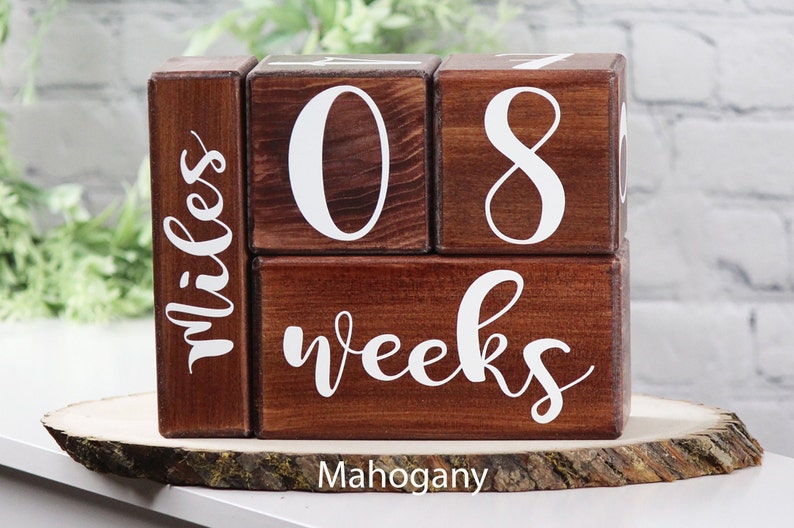 Baby Age Blocks Milestone Month Blocks Baby Shower Gift | Etsy