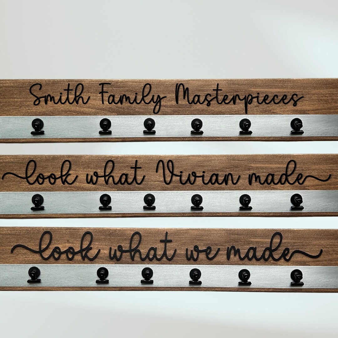 Look What I Made Kids Artwork Display, Personalized Child Magnet Art ...