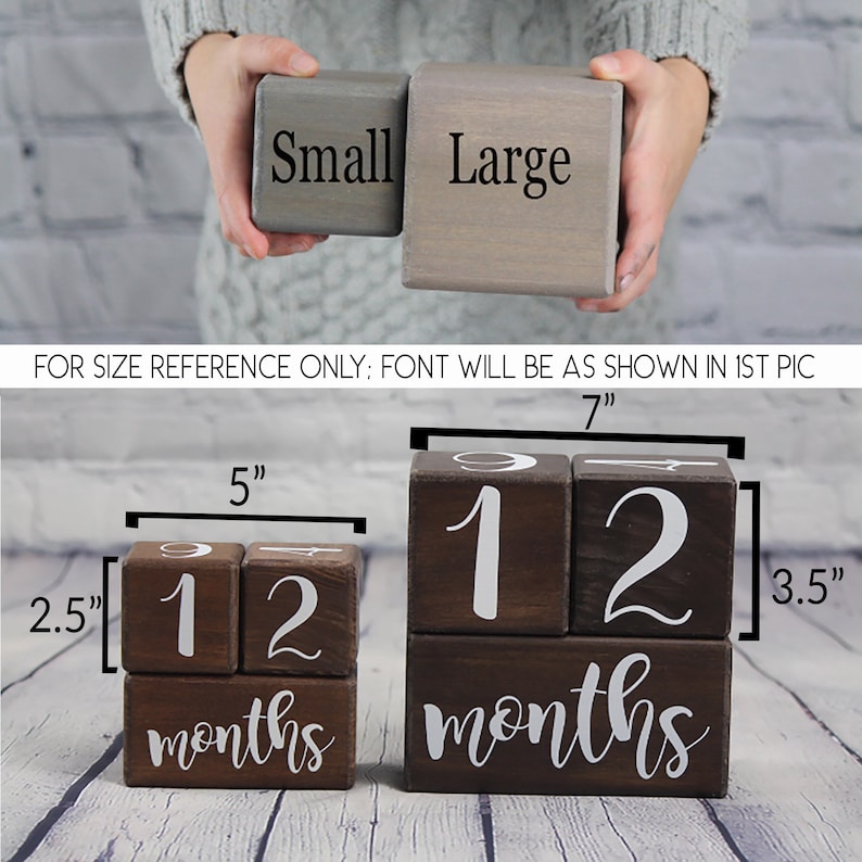 Personalized Milestone Age Blocks for Boys and Girls - Etsy
