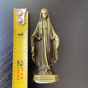 Miniature Virgin Mary Statue, Catholic Small Statue, Mini Virgin Mary ...