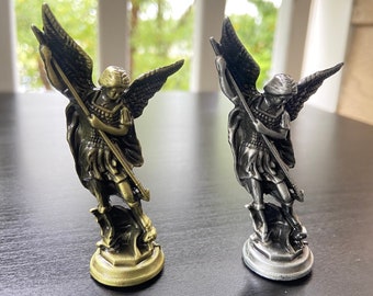 Mini Saint Michael Statue - Etsy