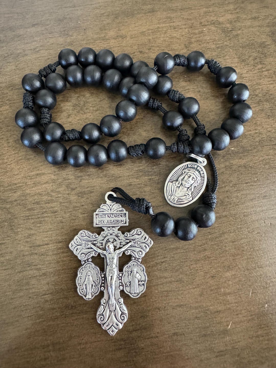 Holy Face of Jesus Chaplet, Wood Beads Chaplet, Catholic Chaplet ...