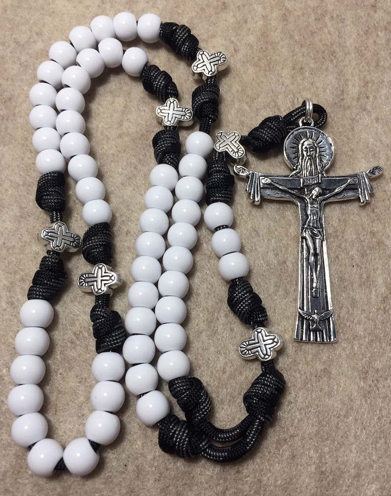 Cord Catholic Rosary Trinity Crucifix Durable Paracord | Etsy