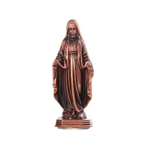 Miniature Virgin Mary Statue, Catholic Small Statue, Mini Virgin Mary ...