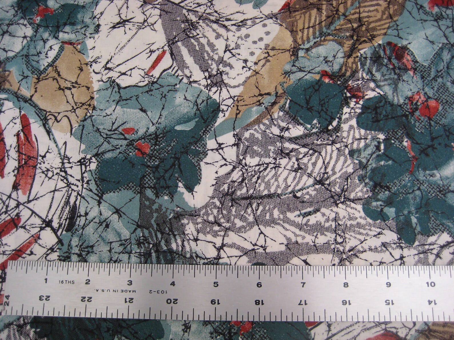 COTTON Abstract Leaves and Feathers - Etsy