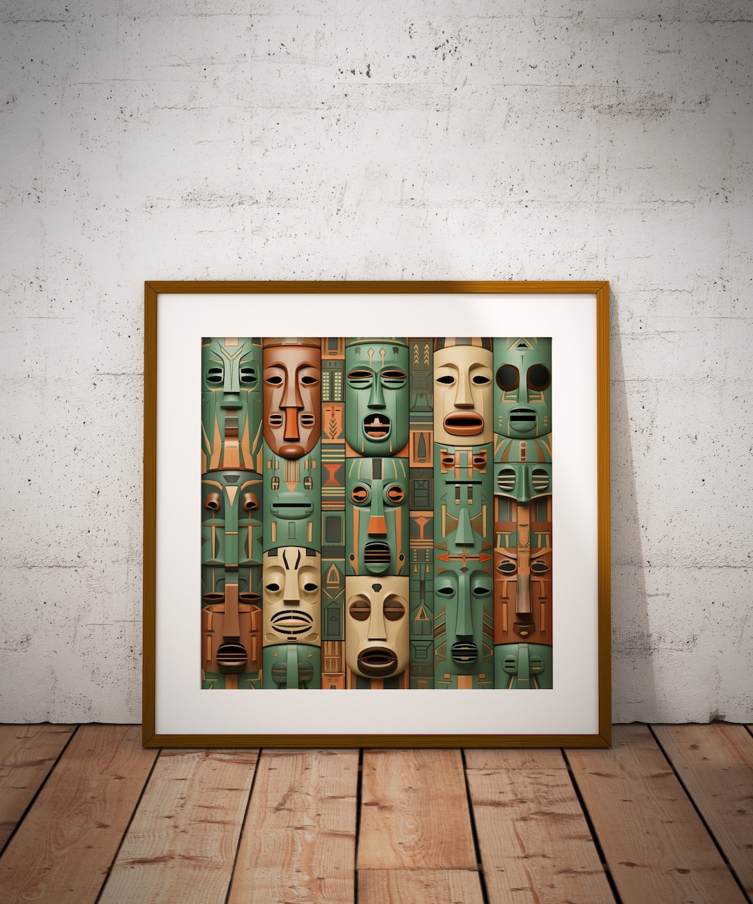 Afrofuturistic West African Mask Collage, Printed on Museum-grade ...