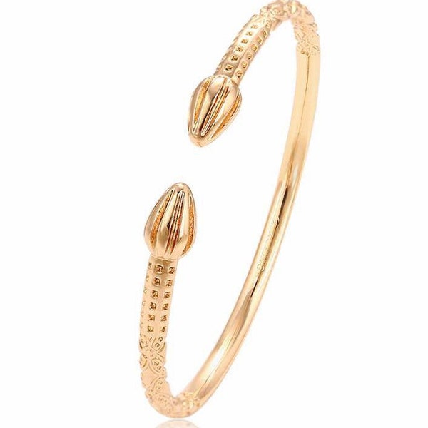 Gold Bangles 14k - Etsy