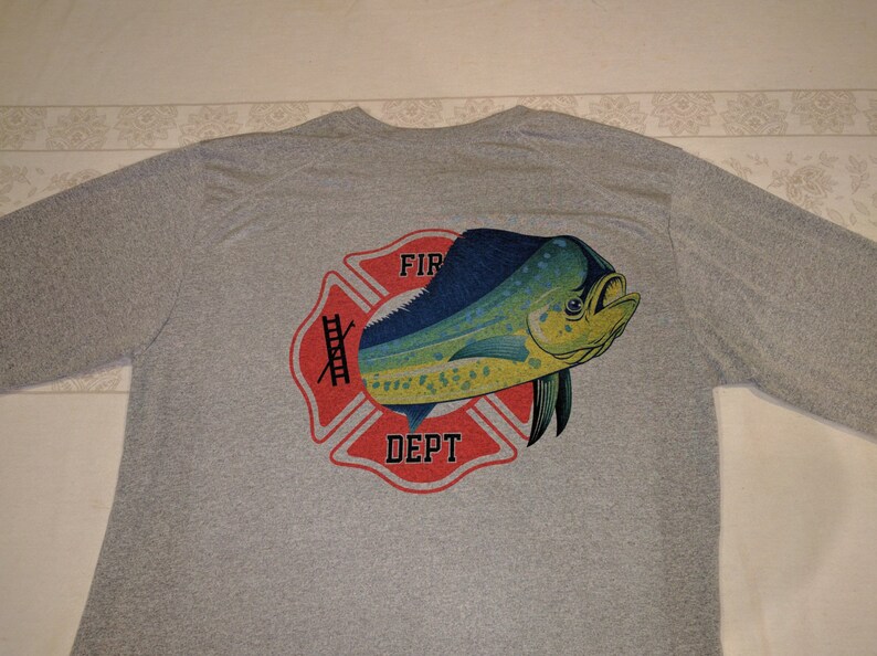 Fishing Firefighter Shirt UPF-30 Long Sleeve - Etsy