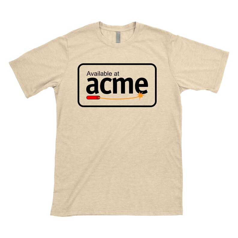ACME T-shirt Available on ACME Road Runner Wile E Coyote - Etsy