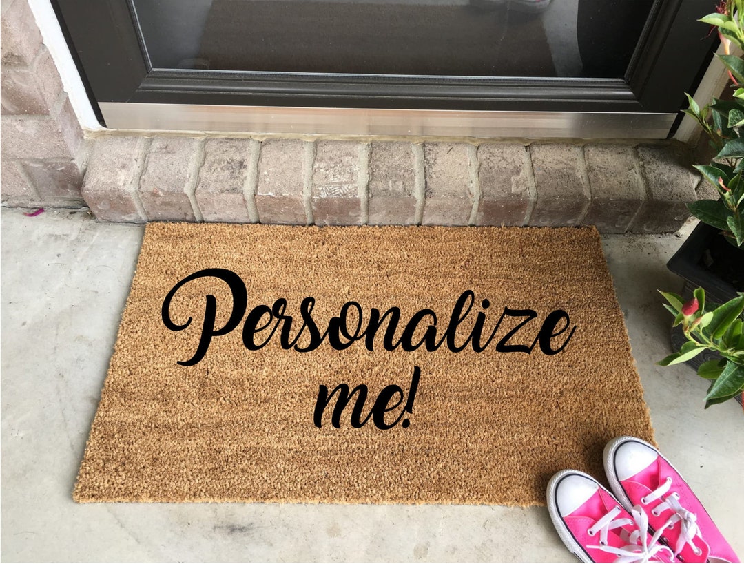 Personalized Doormat Custom Welcome Mat Door Mat Porch Welcome Mat ...