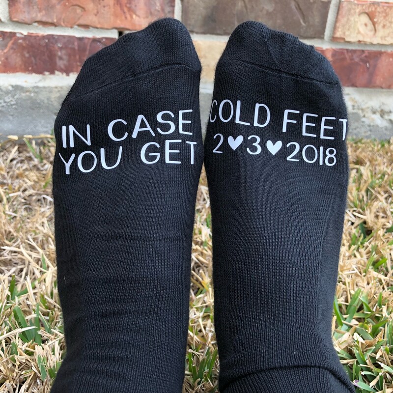 Cold Feet Wedding Socks - Etsy