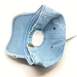 Denim Distressed Living Single Dad Cap Hat - Etsy