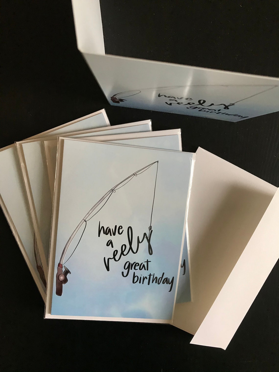 Fishing Birthday Card - Etsy