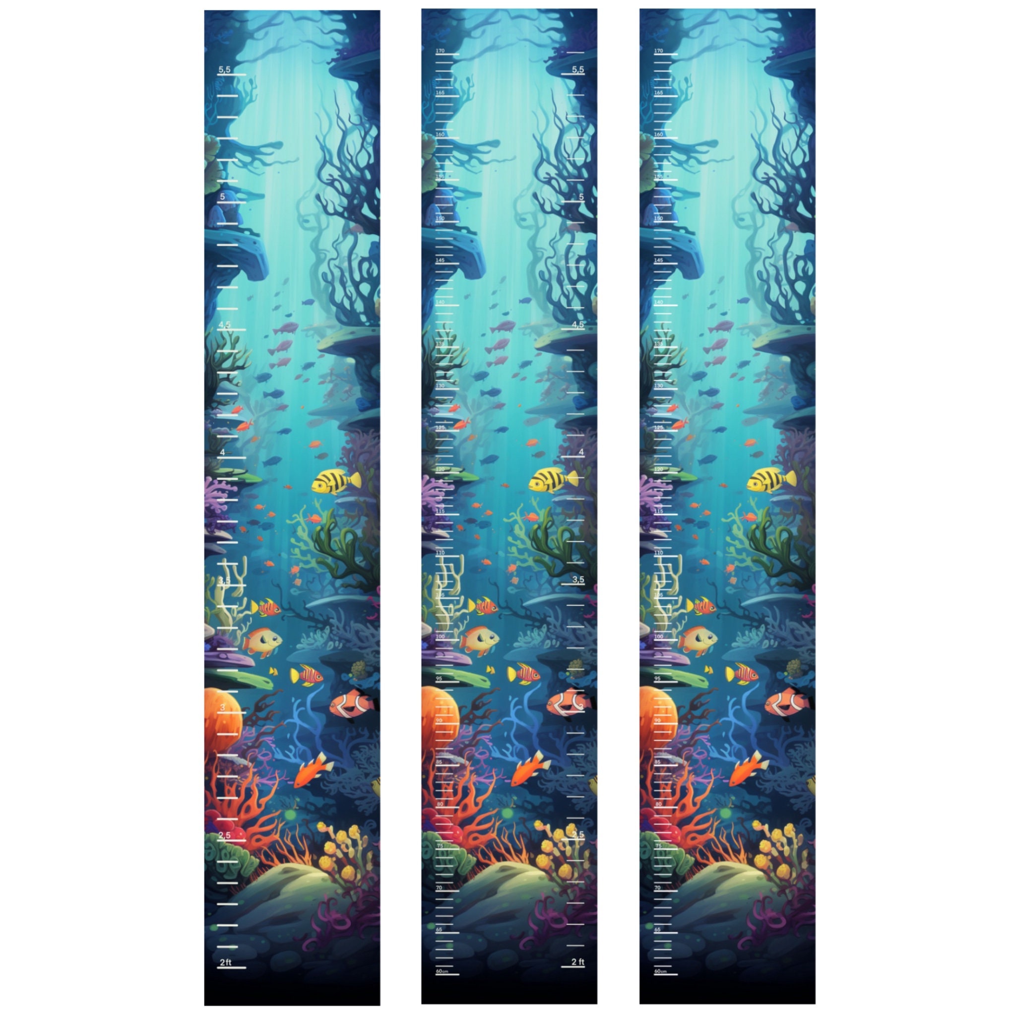 Ocean Theme Height Chart, Kids Growth Tracker (digital Download) - Etsy