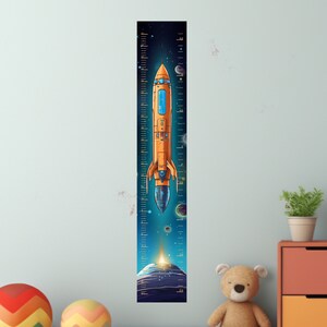 Printable Family Kids Height Chart Poster for Kids Room Wall, Height ...