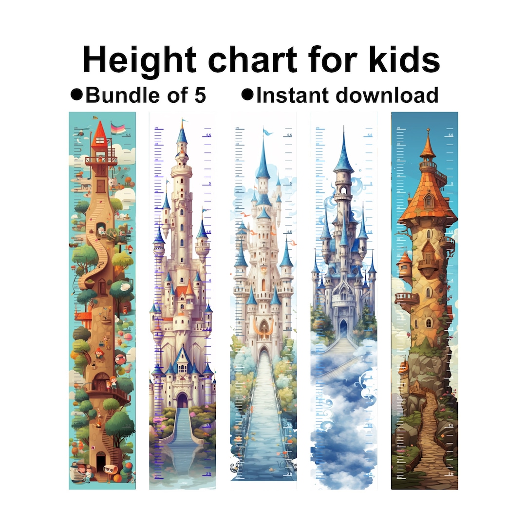 Kids Measuring Height, Baby Height Chart, Child Height Chart, Wall ...