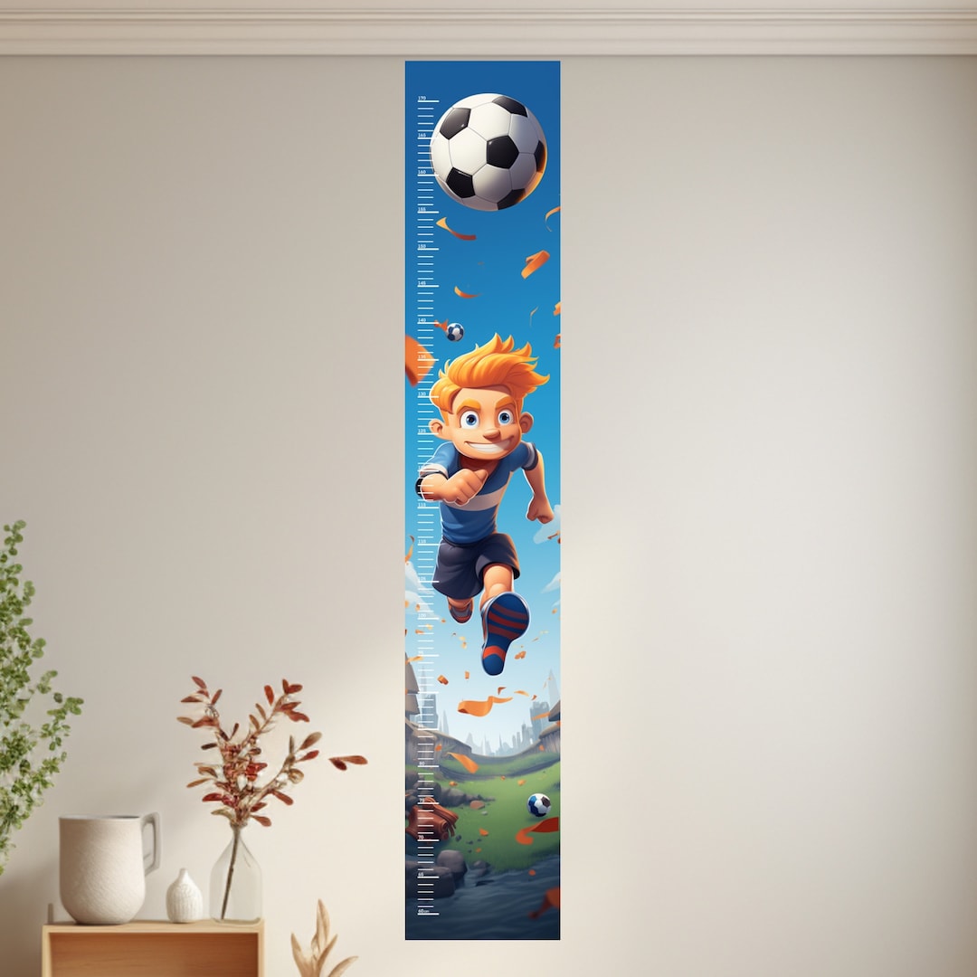 Printable Family Kids Growth Chart Poster for Wall, Height Chart for ...