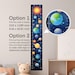 Printable Family Kids Growth Chart Poster for Wall, Height Chart for ...