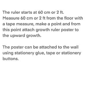 Printable Family Kids Growth Chart Poster for Wall, Height Chart for ...