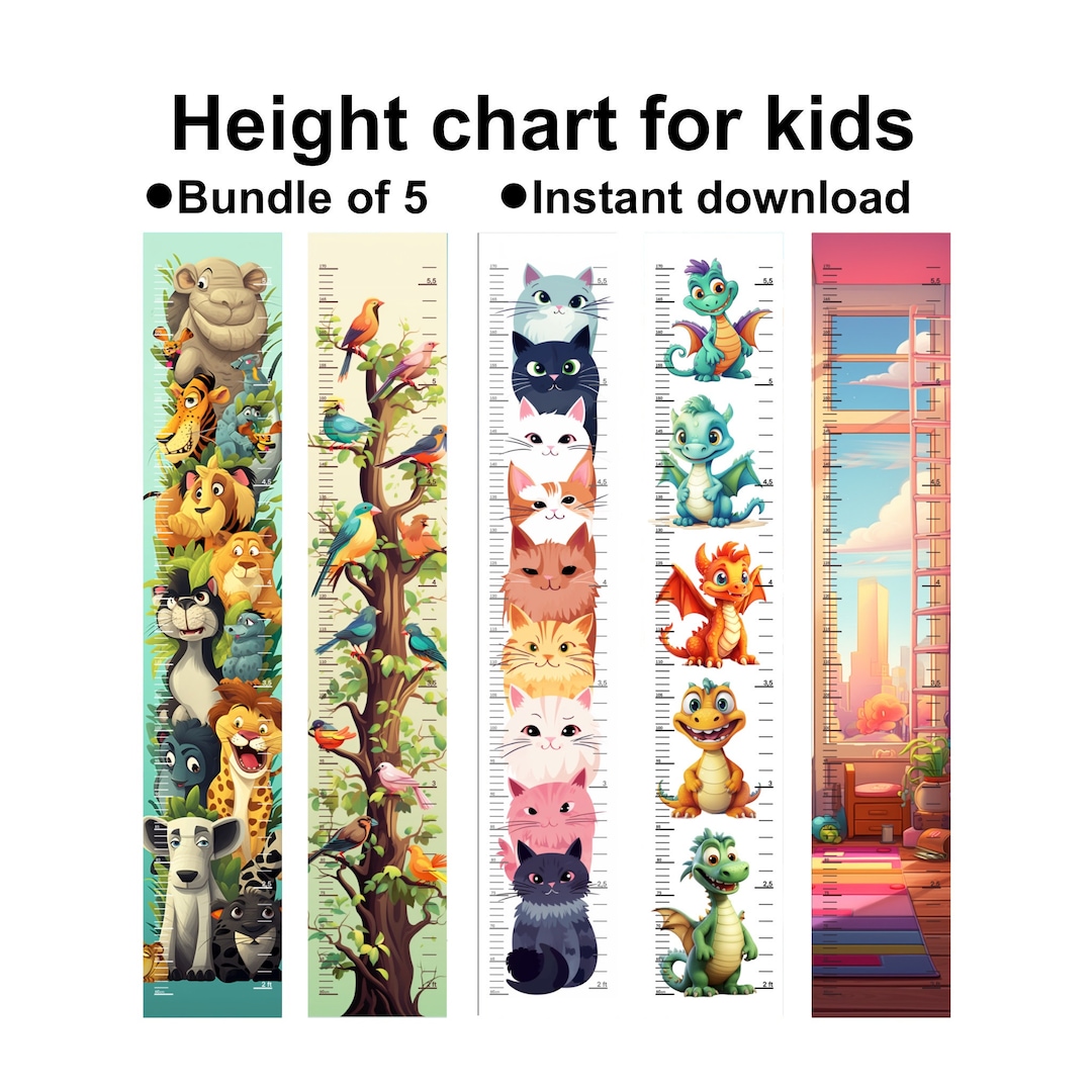 Kids Growth Chart, Growth Chart Ruler, Ruler Growth Chart, Wall Growth ...