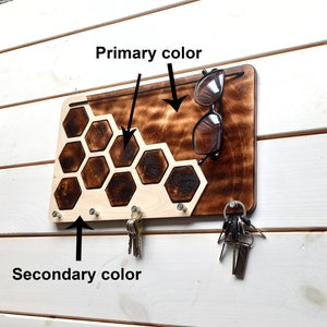 Key Shelf, Modern Key Holder, Key Rack Home, Sunglasses Holder, Wood ...